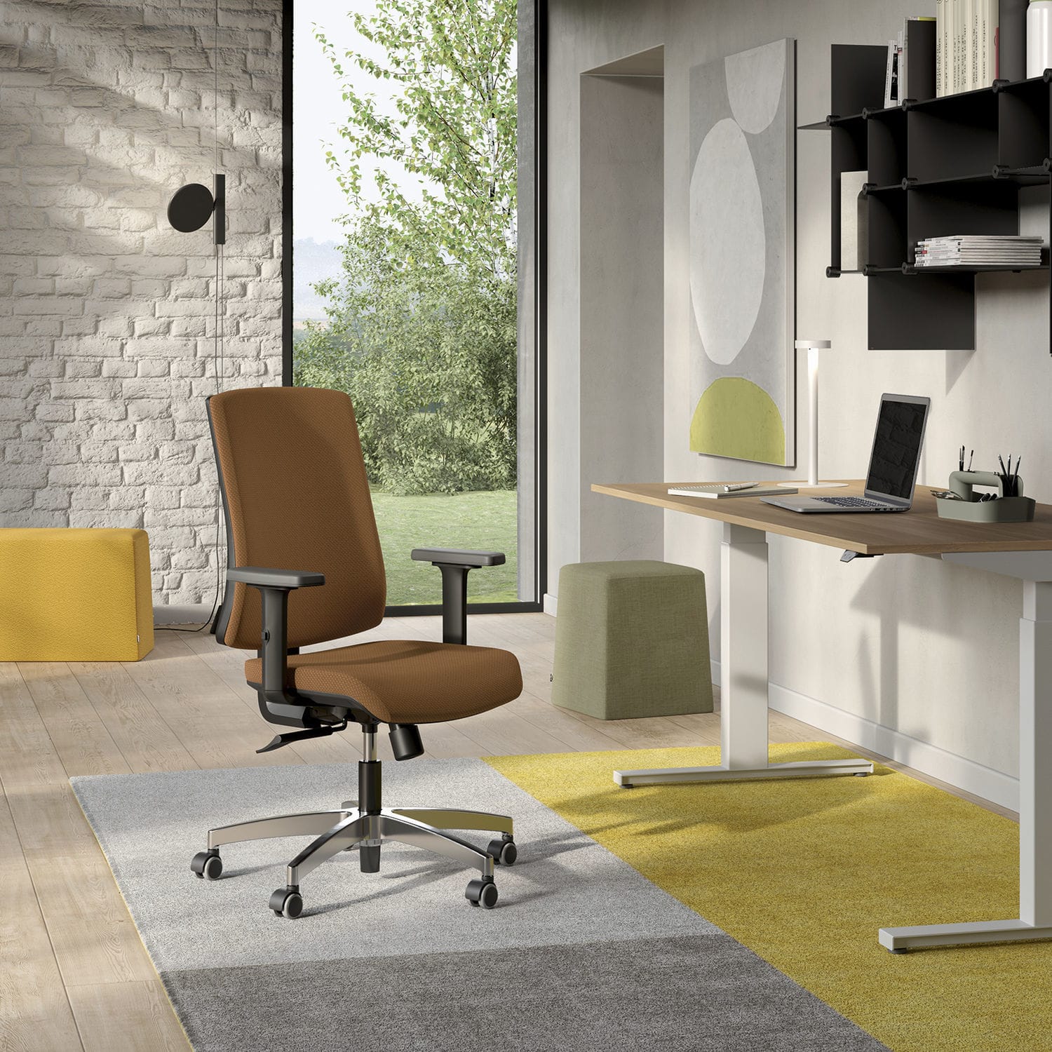 Cadeira de escritório contemporânea - KIKU - Frezza - em veludo / em ...