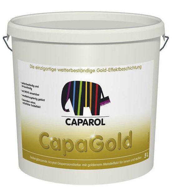 Tinta efeito metalizado - CAPADECOR CAPAGOLD - Caparol - decorativa / isolante / de acabamento