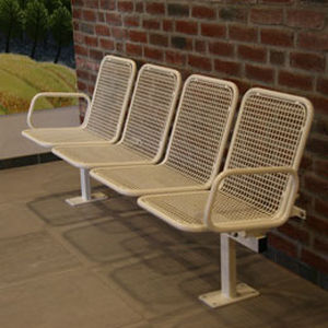 Cadeira longarina em aço - ANDANTE - NORCOR MOB.URBAIN - de 4 lugares