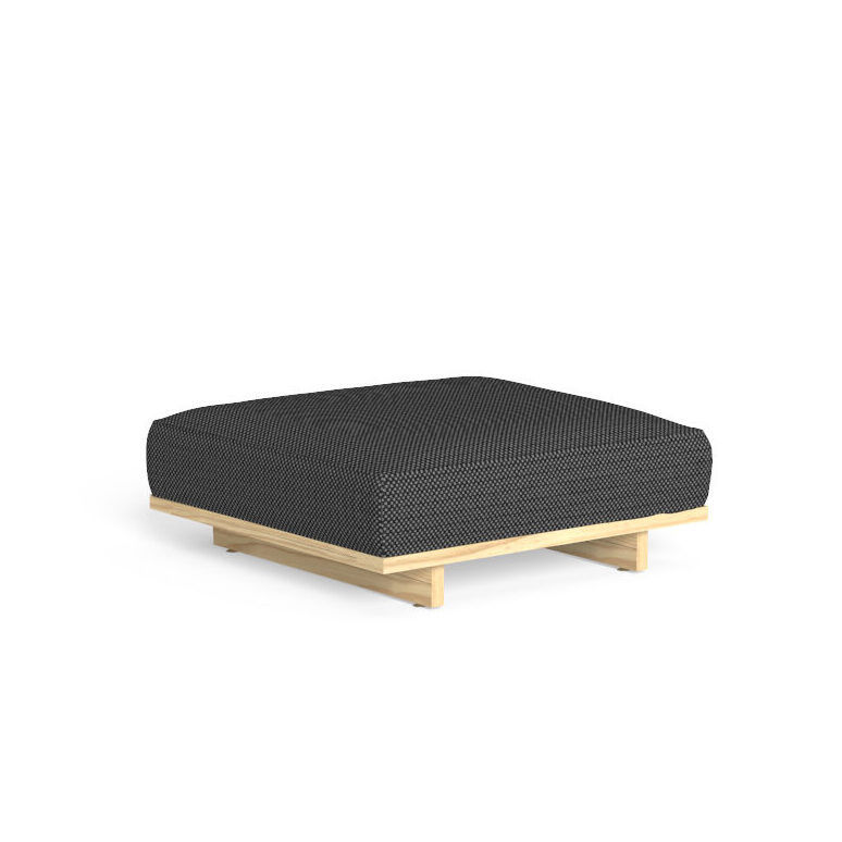Puff contemporâneo - ARGO - TALENTI - em tecido / em madeira / quadrado
