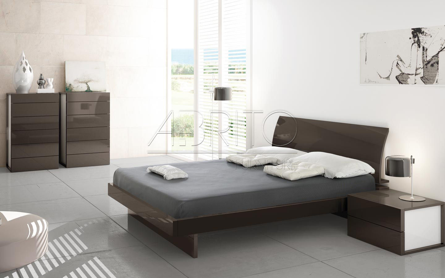 Cama de casal - ARIS PLUS : 23C - A. Brito - contemporânea / em madeira ...