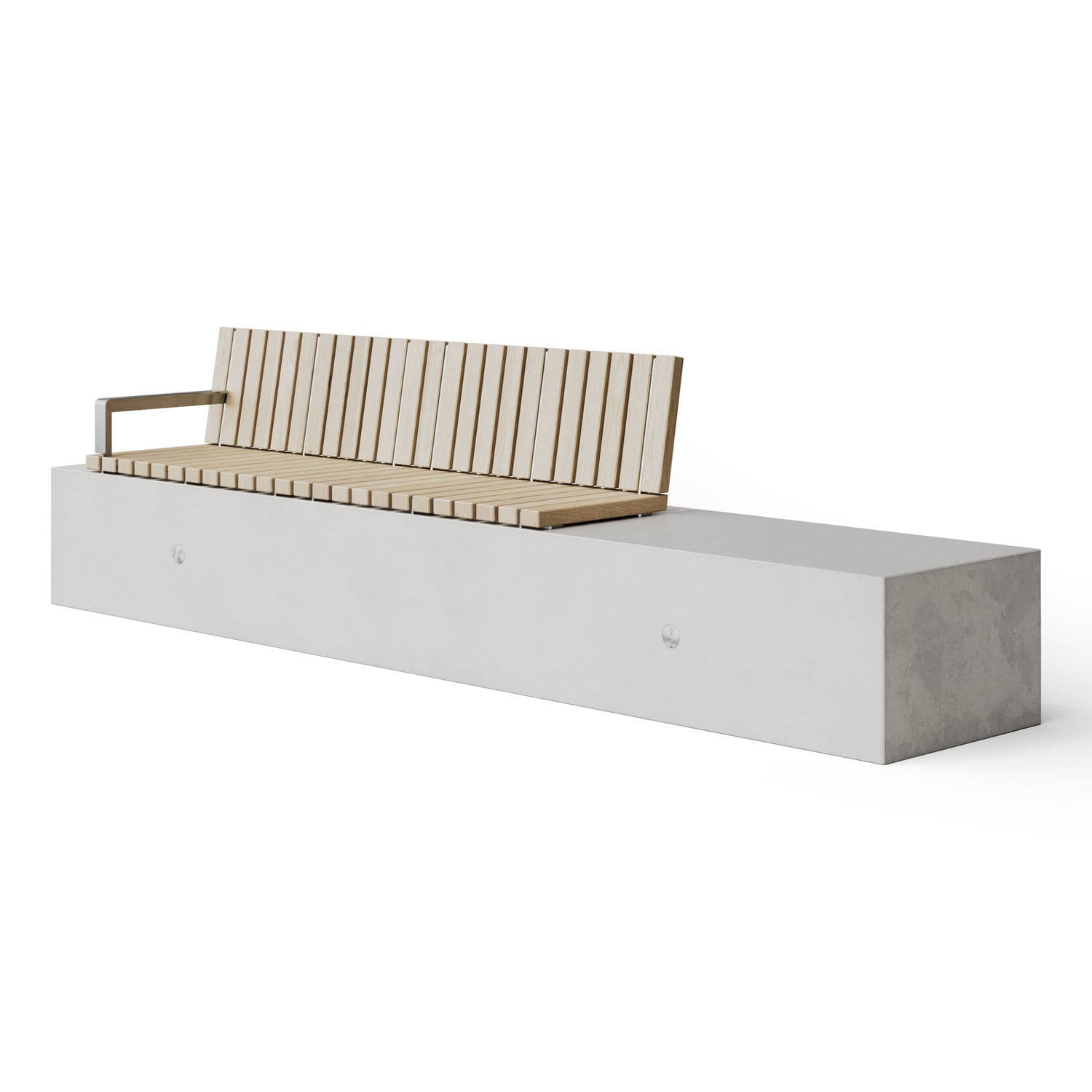 Banco para espaço público contemporâneo - SOCA Crossways Slat Seat ...