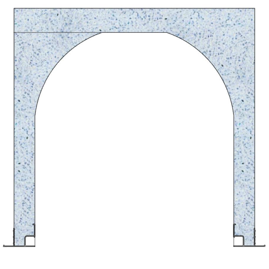 Lintel com caixa em poliestireno - 30 H 30 - FIXOLITE - em forma de U