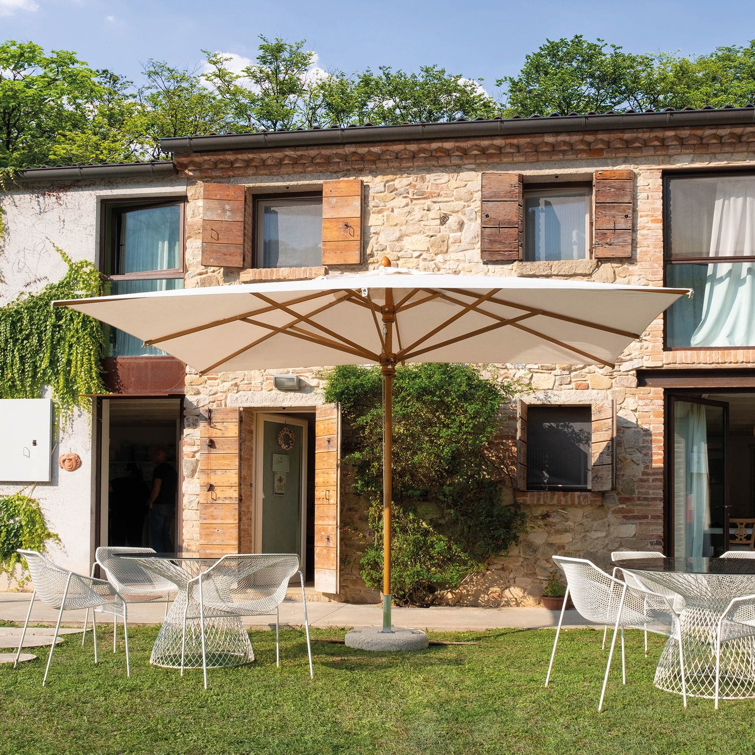 Ombrelone telescópico - Palladio - Scolaro - quadrado / retangular ...