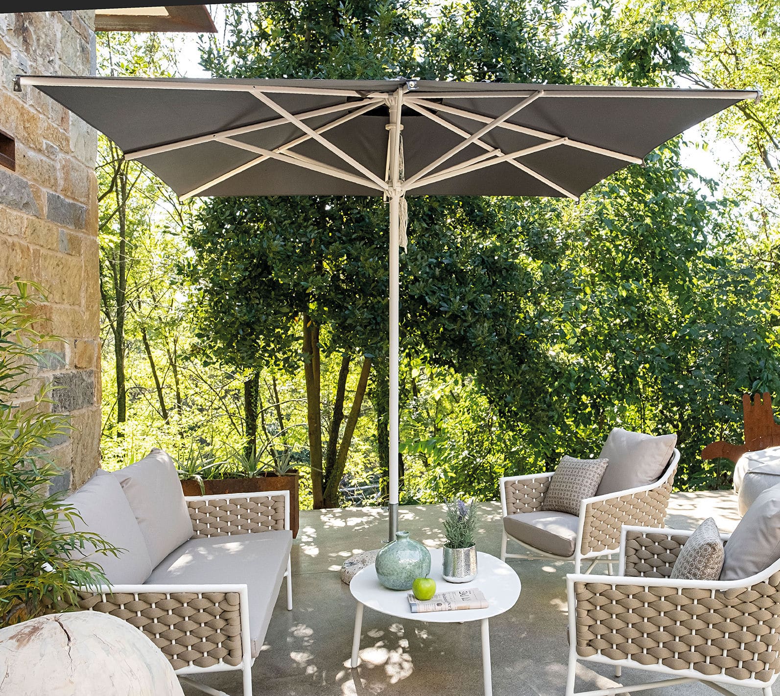 Ombrelone quadrado - Rimini Standard - Scolaro - retangular / octogonal ...