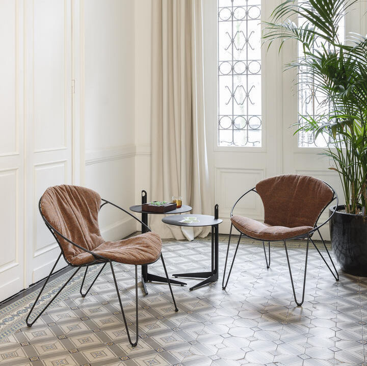 Poltrona contemporânea - WIRE LOW - Ghekiere Industries - em tecido ...