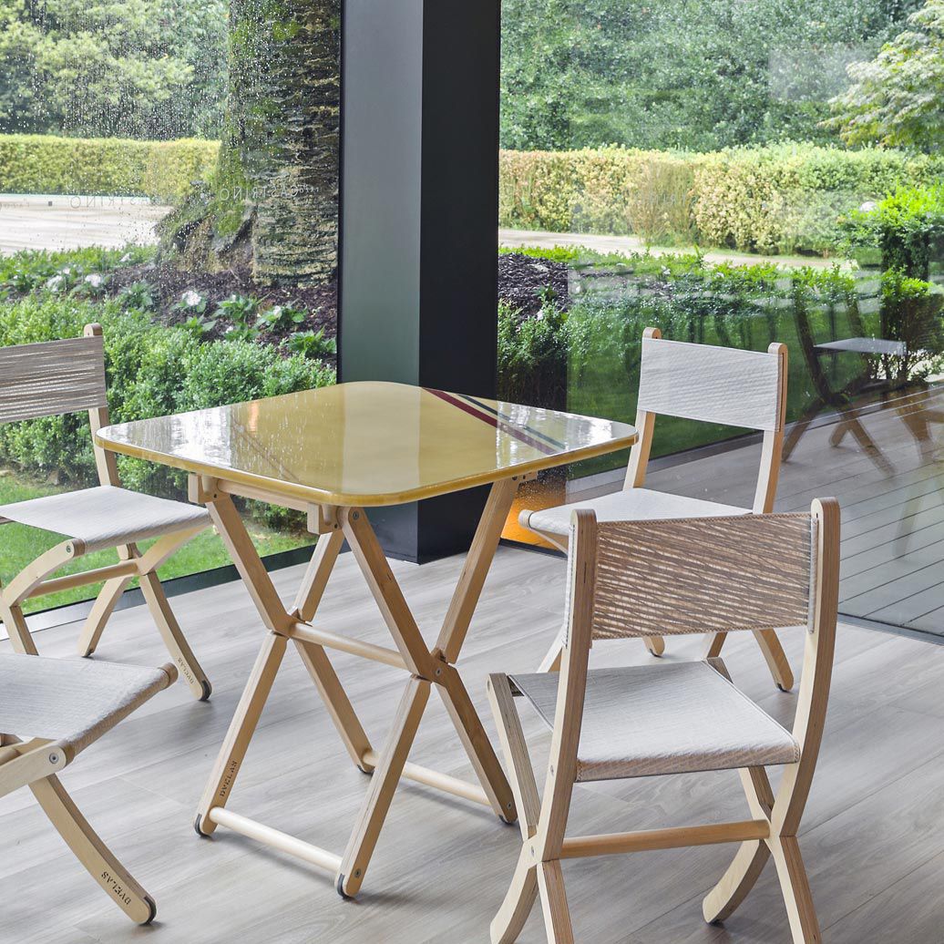 Mesa contemporânea - DINGHY B - DVELAS - de resina / em tecido / com ...