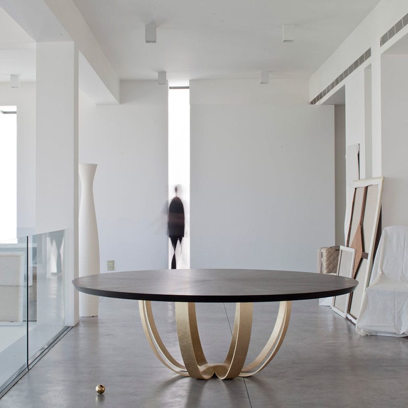 Mesa de design original - WEB - NADA DEBS - em carvalho / com base em ...