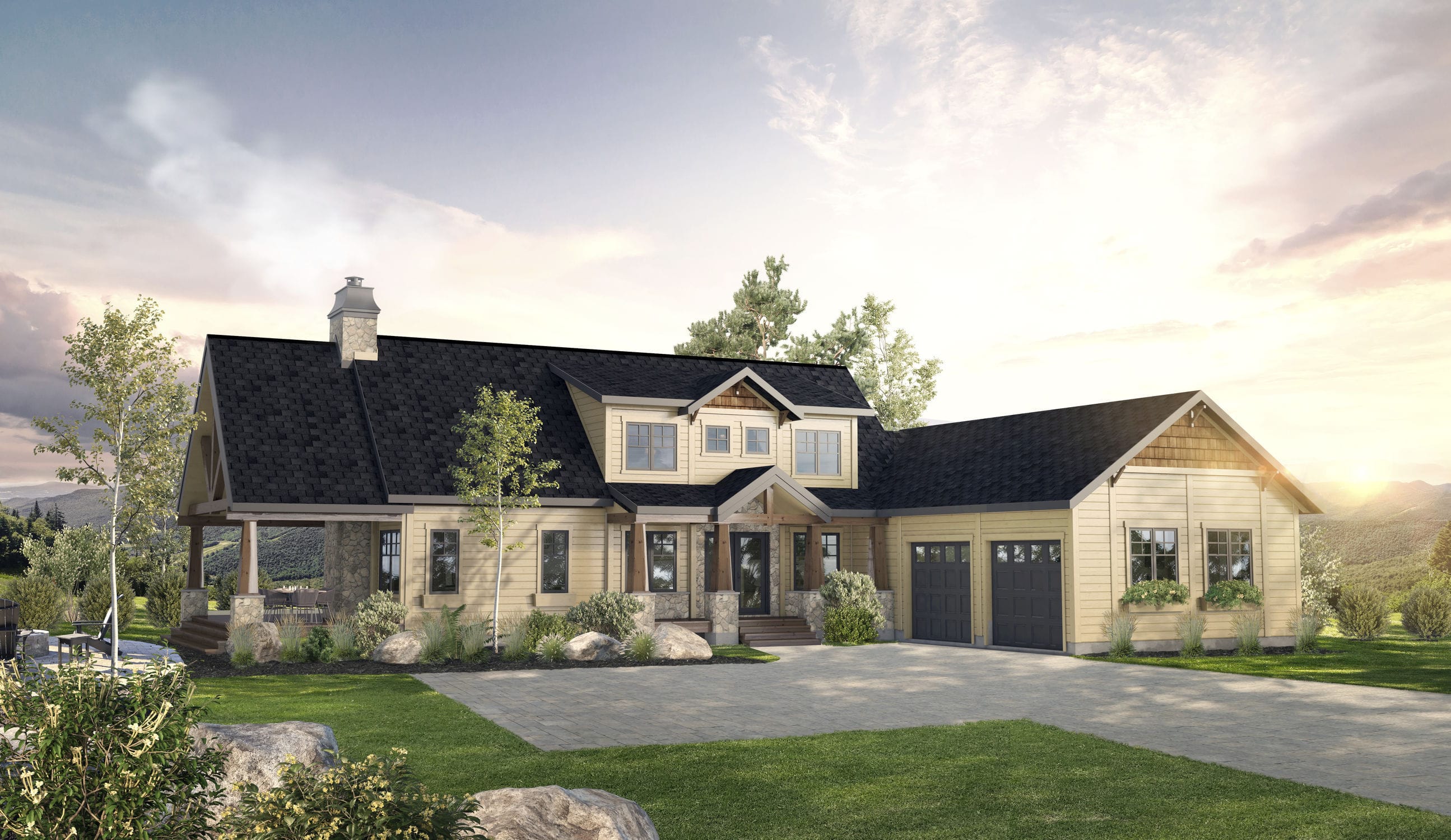 Casa moderna - Juno - TIMBER BLOCK - com sistema "timber frame" / da ...