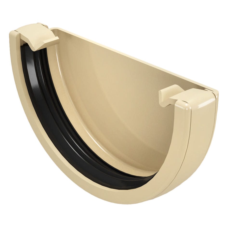 Cabeceira para calha pluvial em PVC - CLASSIC 120 - DEVOREX PLC - semicircular