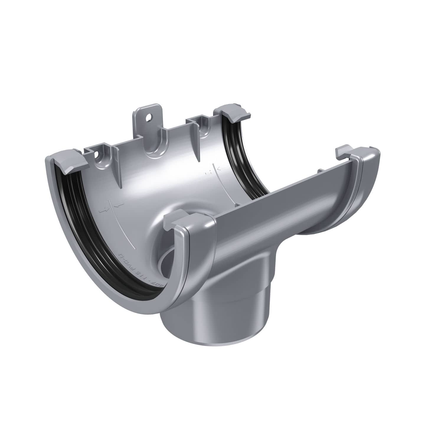 Coletor de água pluvial - PMMA CLASSIC 120 - DEVOREX PLC - com conector