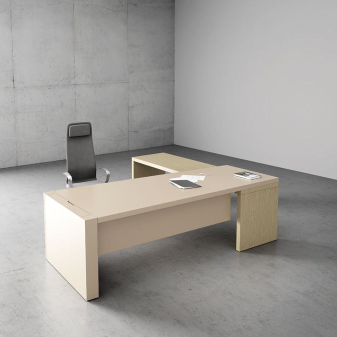 Mesa executiva - DECK - FAMO - de piso / contemporânea / em madeira