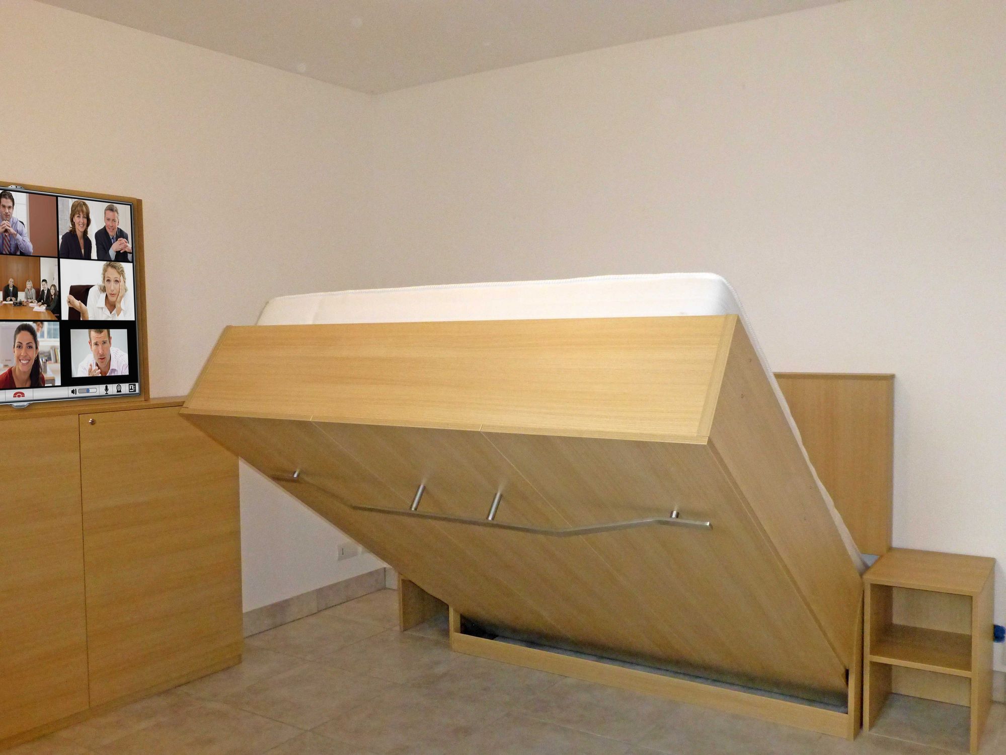 Cama retrátil - MANON - LIFTSECURITY - de casal / contemporânea / sob ...