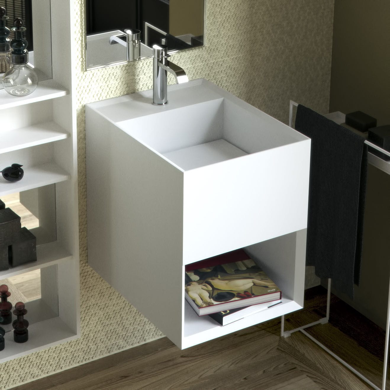 Cuba suspensa - RETTANGOLO VANO CON - SIGN - em Superfície Sólida ...