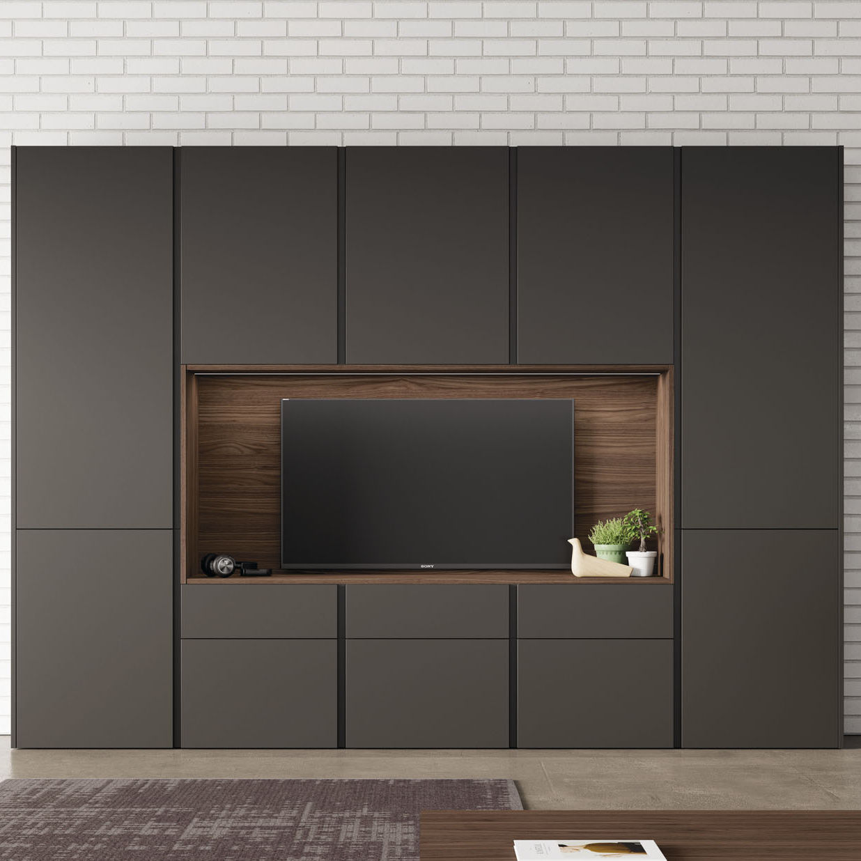 Móvel de parede contemporâneo para TV - ON BOISERIE 4 - VIVE - MUEBLES ...