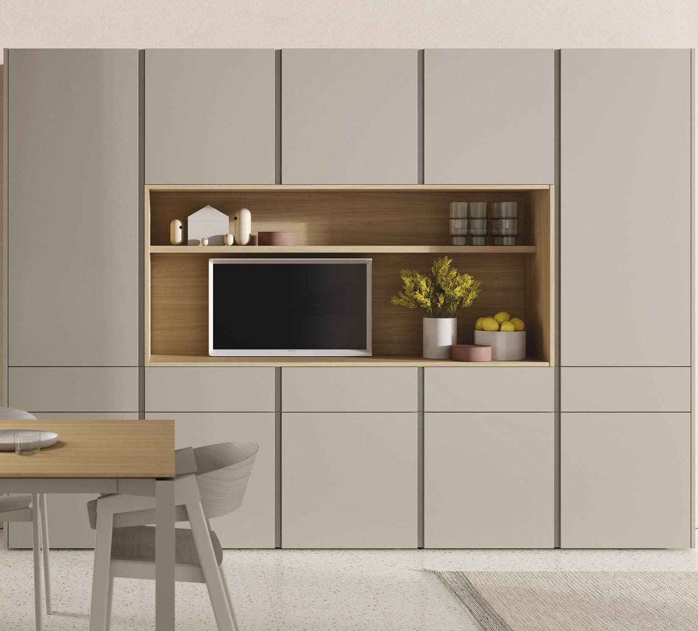 Móvel de parede contemporâneo para TV - ON BOISERIE 5 - VIVE - MUEBLES ...