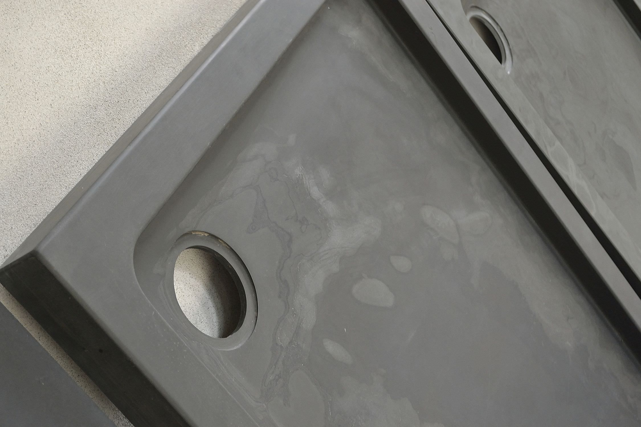 Piso de box quadrado - BLACK SLATE SHOWER TRAY - MAP Slate Srl - de ...