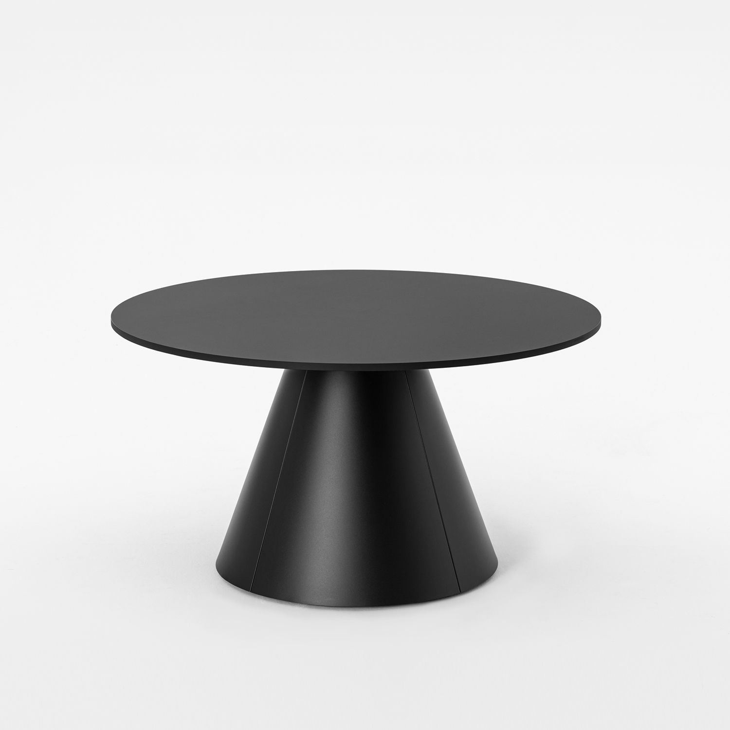 Mesa design - 250 CONE - Mara - em laminado / com base em aço / redonda