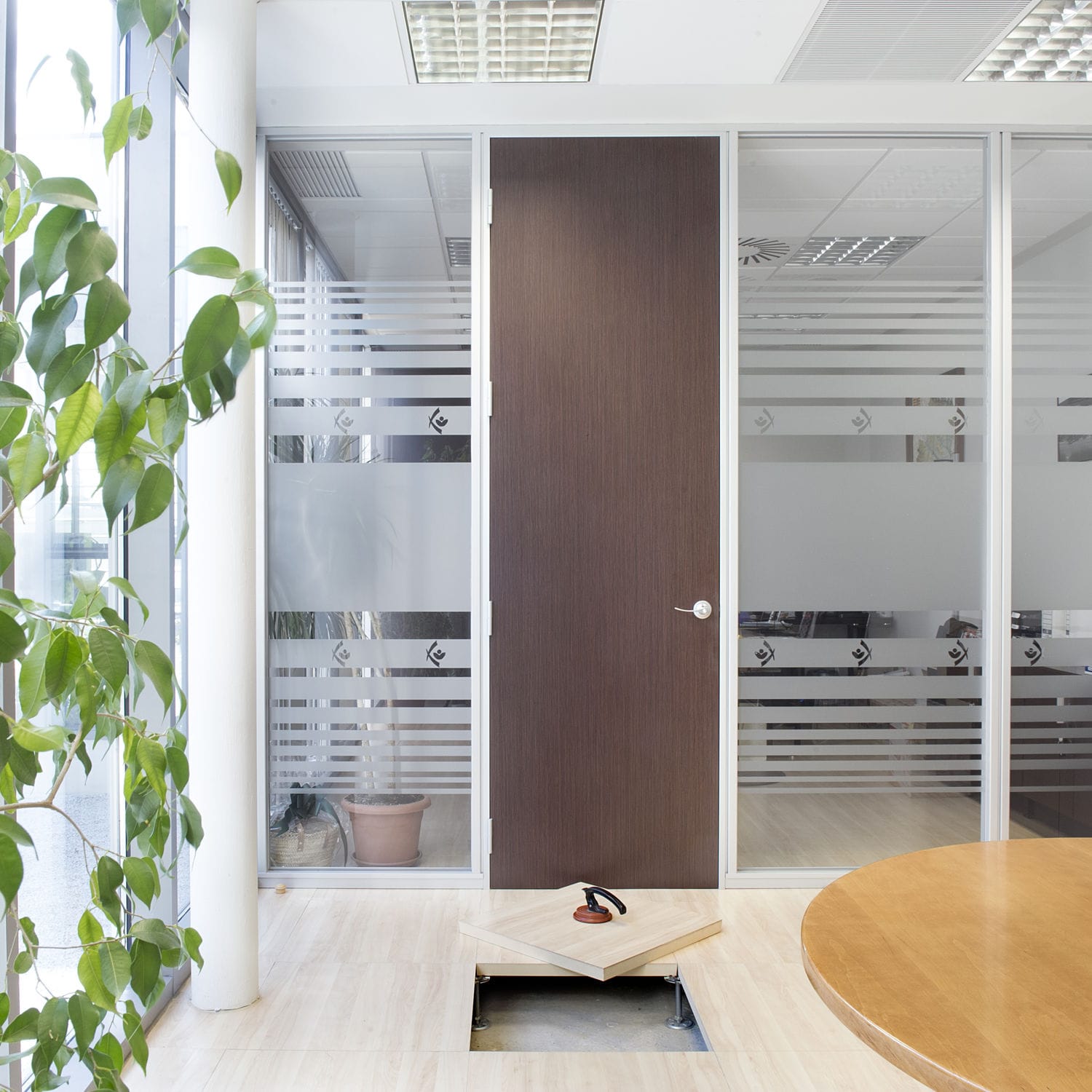 Piso elevado em aglomerado - DINOR - em madeira / laminado / em HPL
