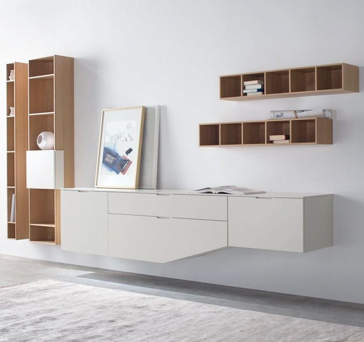 Móvel de parede de sala contemporâneo - CUT-X 672 - Sudbrock - em ...