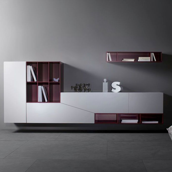 Móvel de parede de sala contemporâneo - CUT-X 670 - Sudbrock - em ...
