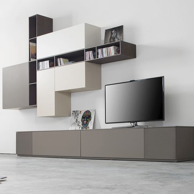 Móvel de parede contemporâneo para TV - CUBO 807 - Sudbrock - em ...