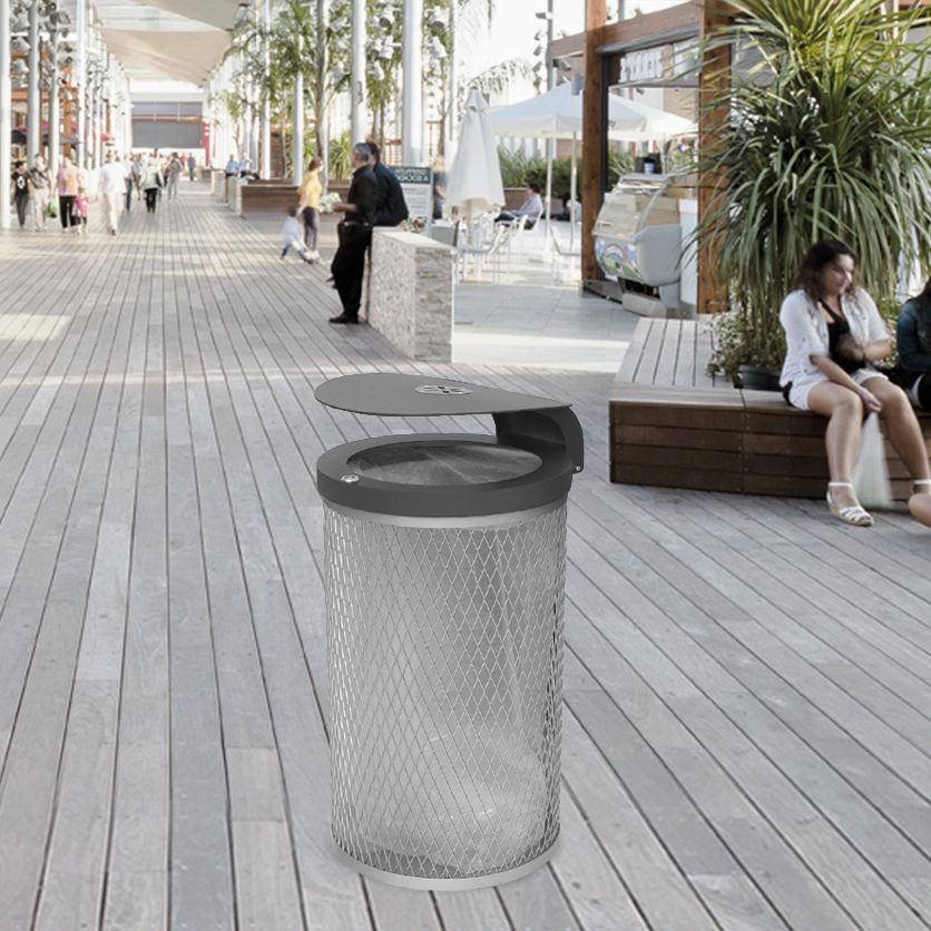 Lixeira pública - MARSEILLE - CERVIC ENVIRONMENT - em aço galvanizado ...