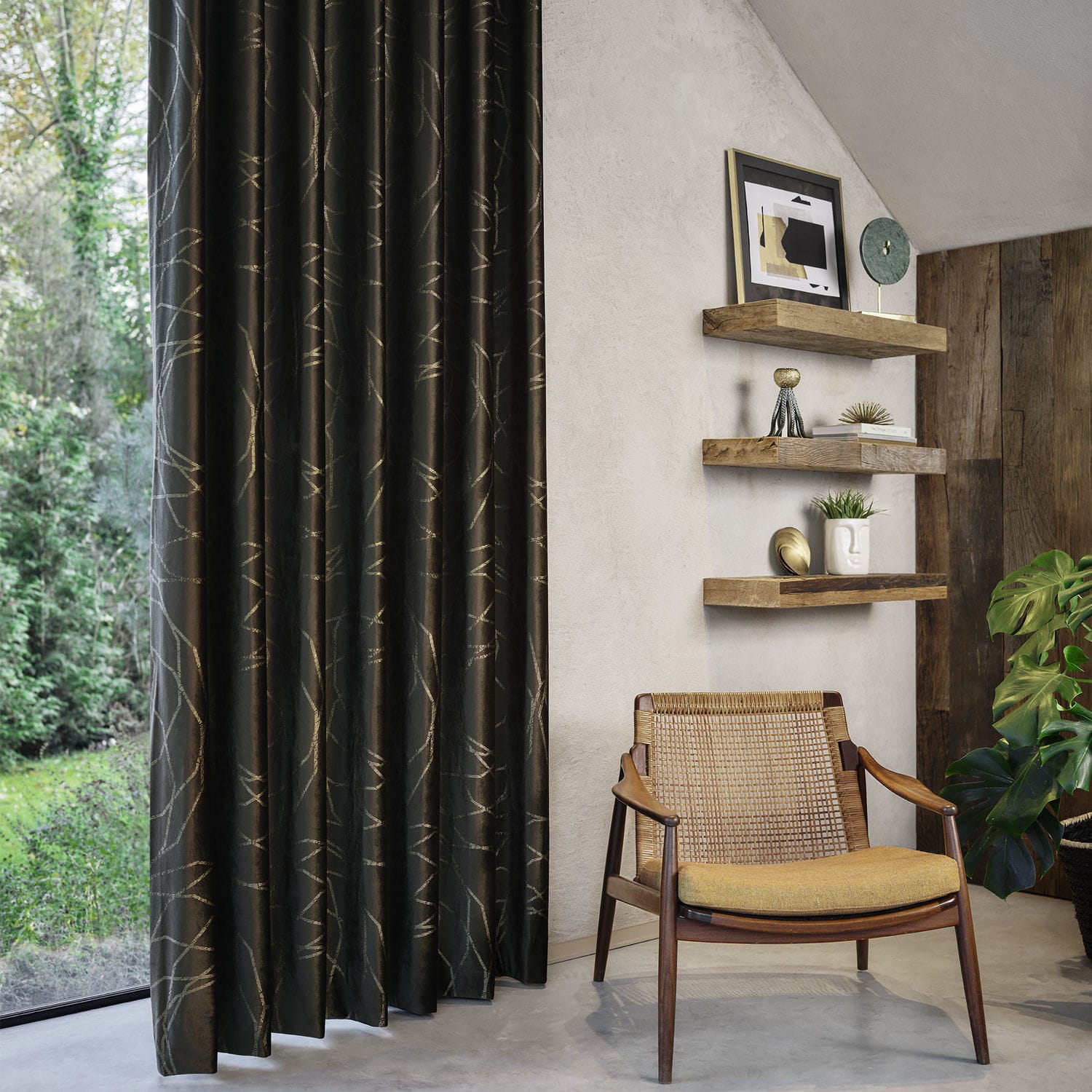 Tecido para cortinas - BAMA - KOBE INTERIOR FABRICS - estampado / em ...