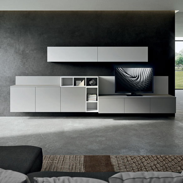 Móvel de parede contemporâneo para TV - LIVING MODULARITY - DIBIESSE ...