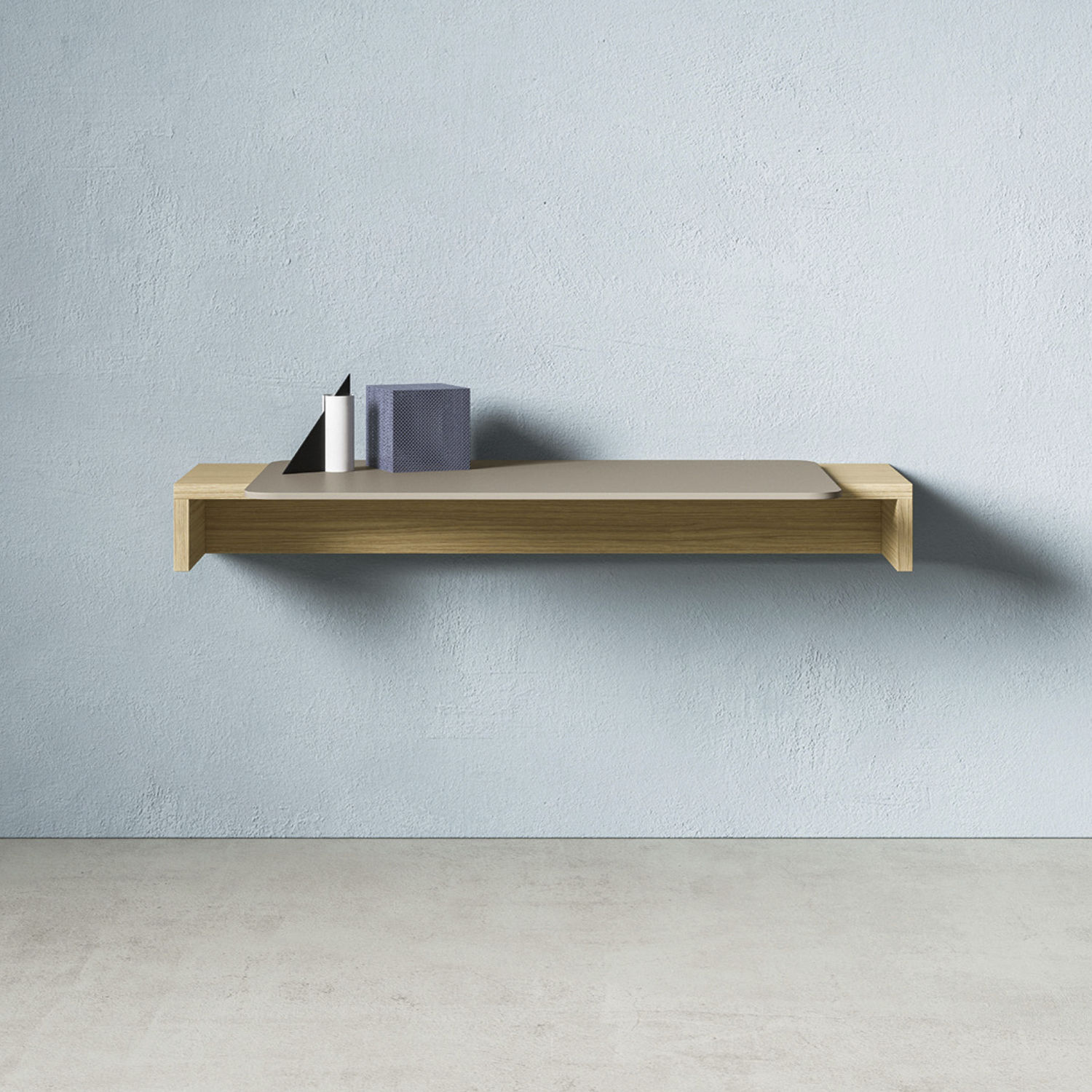 Mesa secretária de parede - UP - ZALF spa - contemporânea / em laminado ...