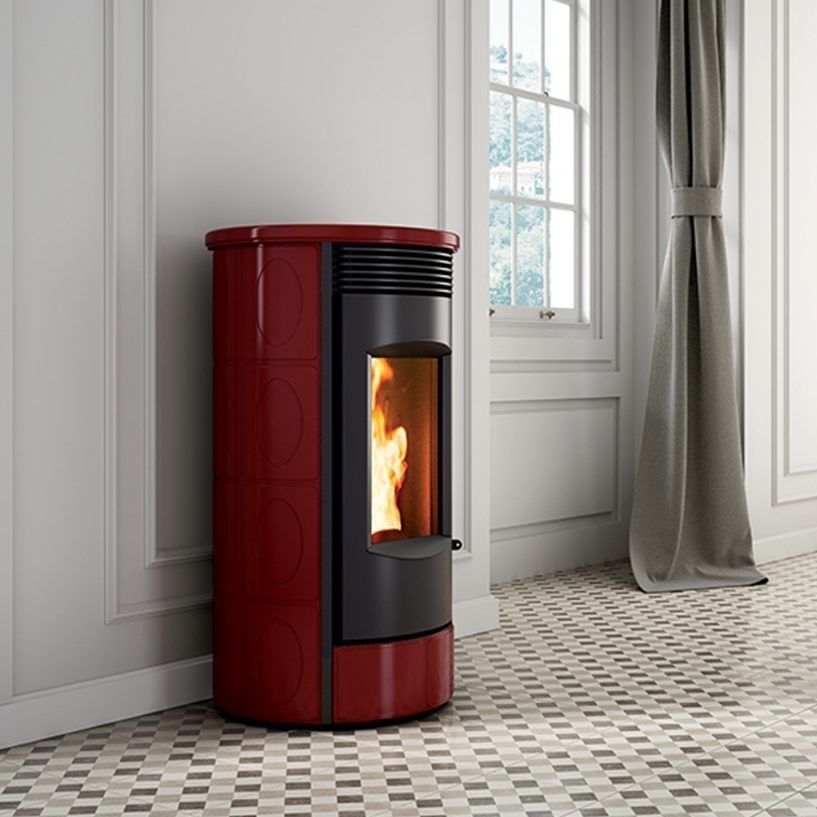 Salamandra a pellets - PIRANGA - DEVILLE - 8 kW / 9 kW / de instalação ...