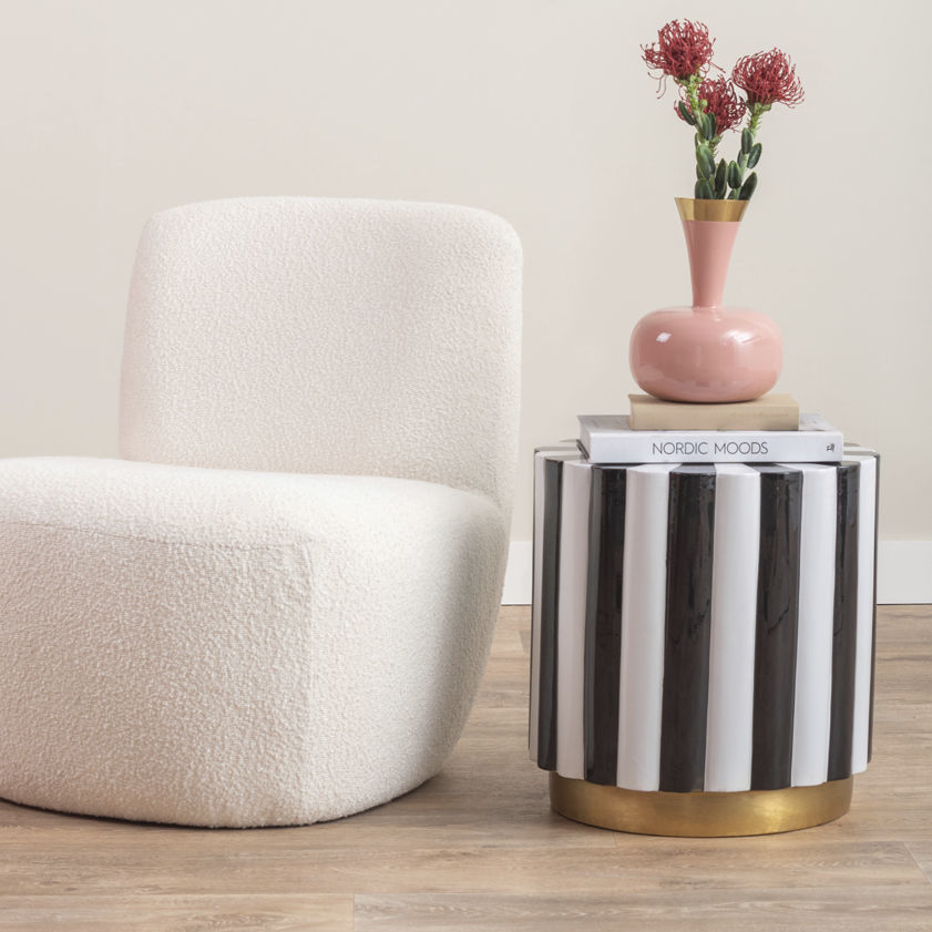 Mesa lateral contemporânea - Candy Swirl - KARLSSON CLOCKS - em ferro ...