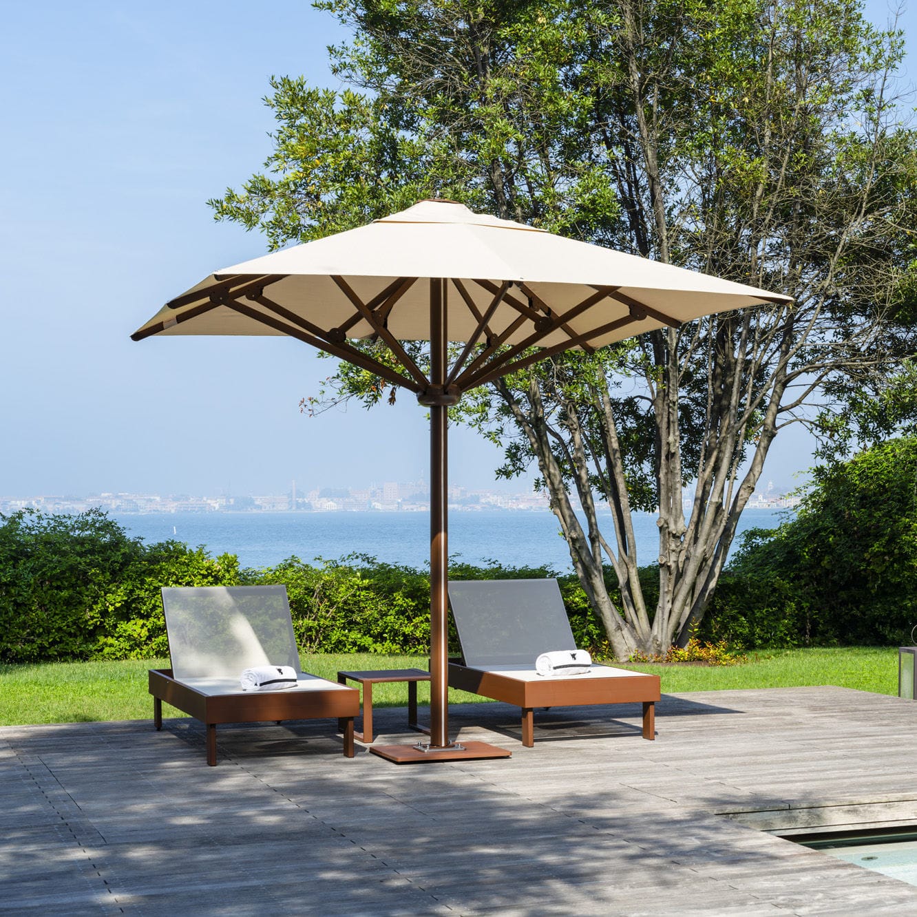 Ombrelone quadrado - Ganimede Evo - Crema Outdoor S.r.l. - redondo ...