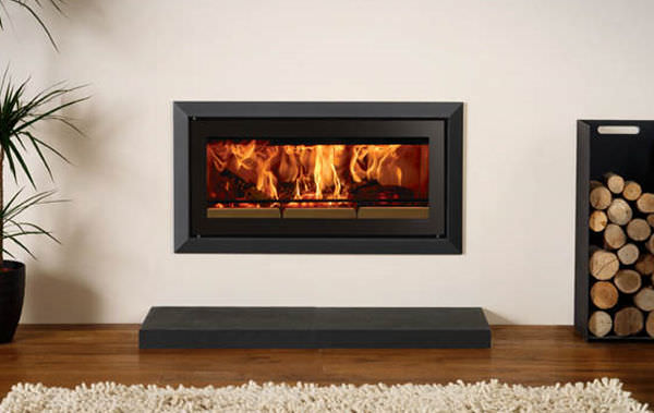 Lareira tipo inserto a lenha - STUDIO BAUHAUS - STOVAX & GAZCO - em aço ...