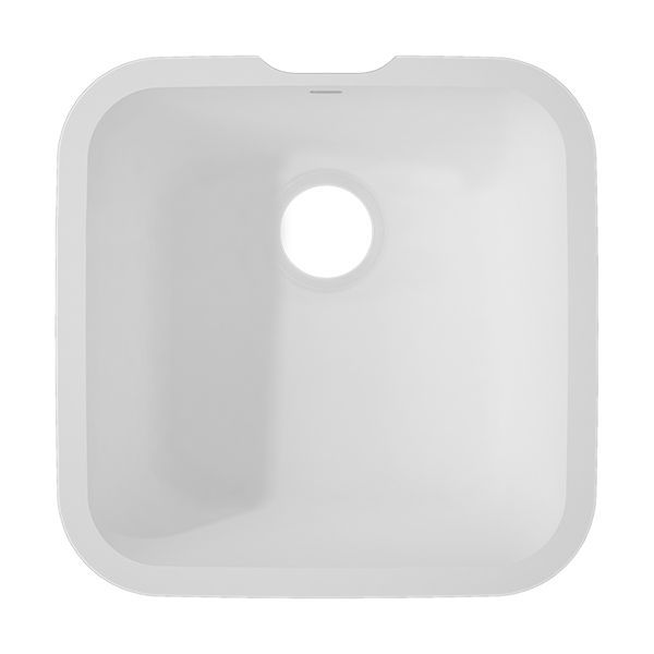 Pia com 1 cuba - Sweet - CORIAN - sem escorredor / em Corian® / de sobrepor