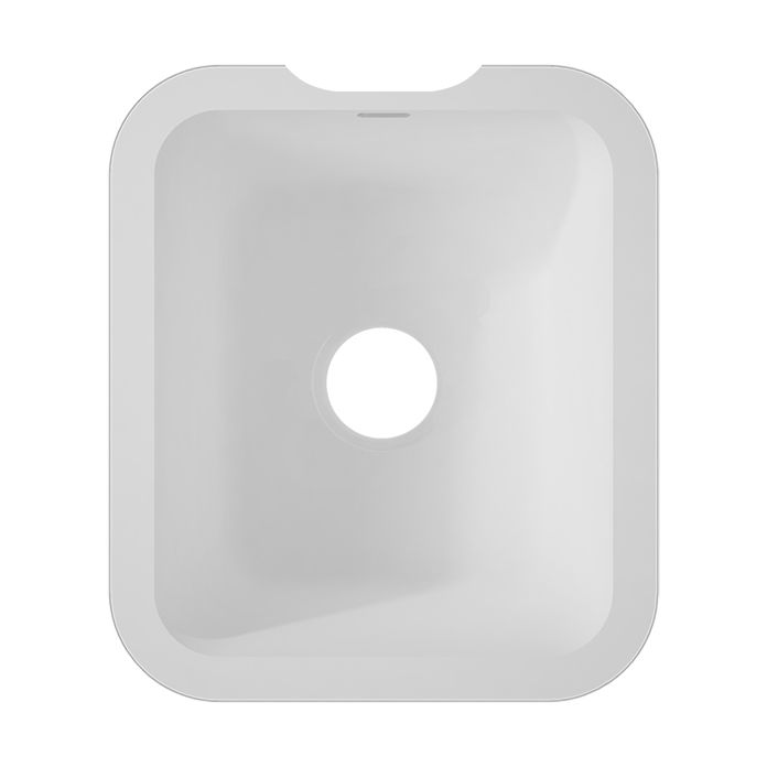 Pia com 1 cuba - Sweet - CORIAN - sem escorredor / em Corian® / de sobrepor