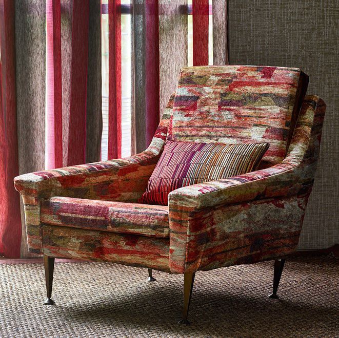 Tecido para estofados - CORNELIAN - Jane Churchill - para cortinas ...