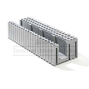 Bloco de cofragem em poliestireno expandido PSE - MCF 35 EI/L - izodom ...