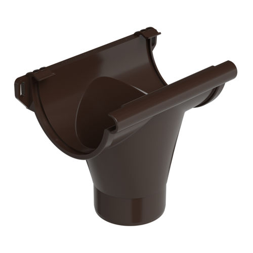 Calha pluvial de PVC - RE090-_-OP050 - GALECO - semicircular