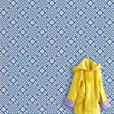 Papel de parede contemporâneo - AZUL - LÉ PAPIERS DE NINON - estampado ...