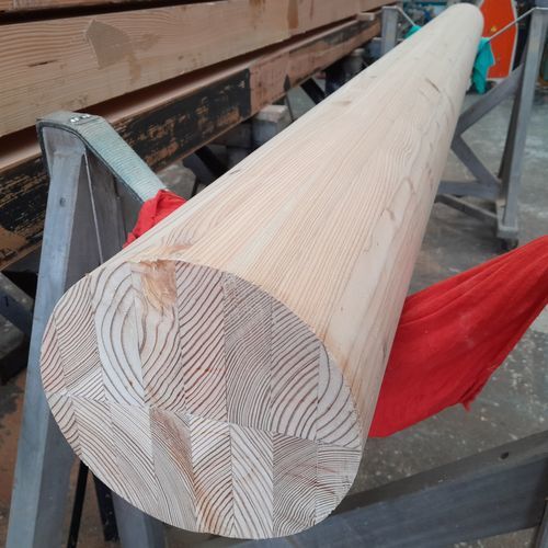 Coluna em madeira - Woodspars - bruta / decorativa