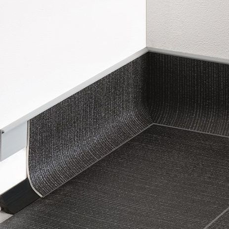 Rodapé preto - HKP 16-50 - BOLTA - em madeira / em PVC / retangular