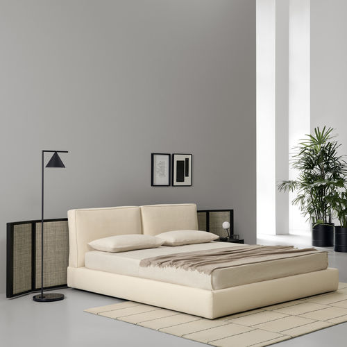 Cama de casal - BYRON - Porro - de design minimalista / estofada / com ...