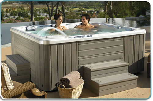 Degrau em madeira - ECHO TECH® - Caldera Spas - para spa / antiderrapante