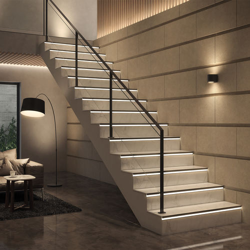 Perfil de escada em alumínio anodizado - Novopeldaño Eclipse® Aura ...