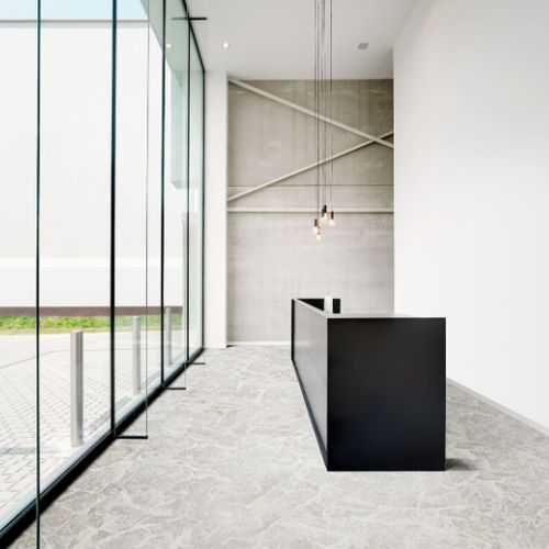 Revestimento de piso de fibra de vidro - CARRARA - 2TEC2 - vinílico / para ambiente interno ...